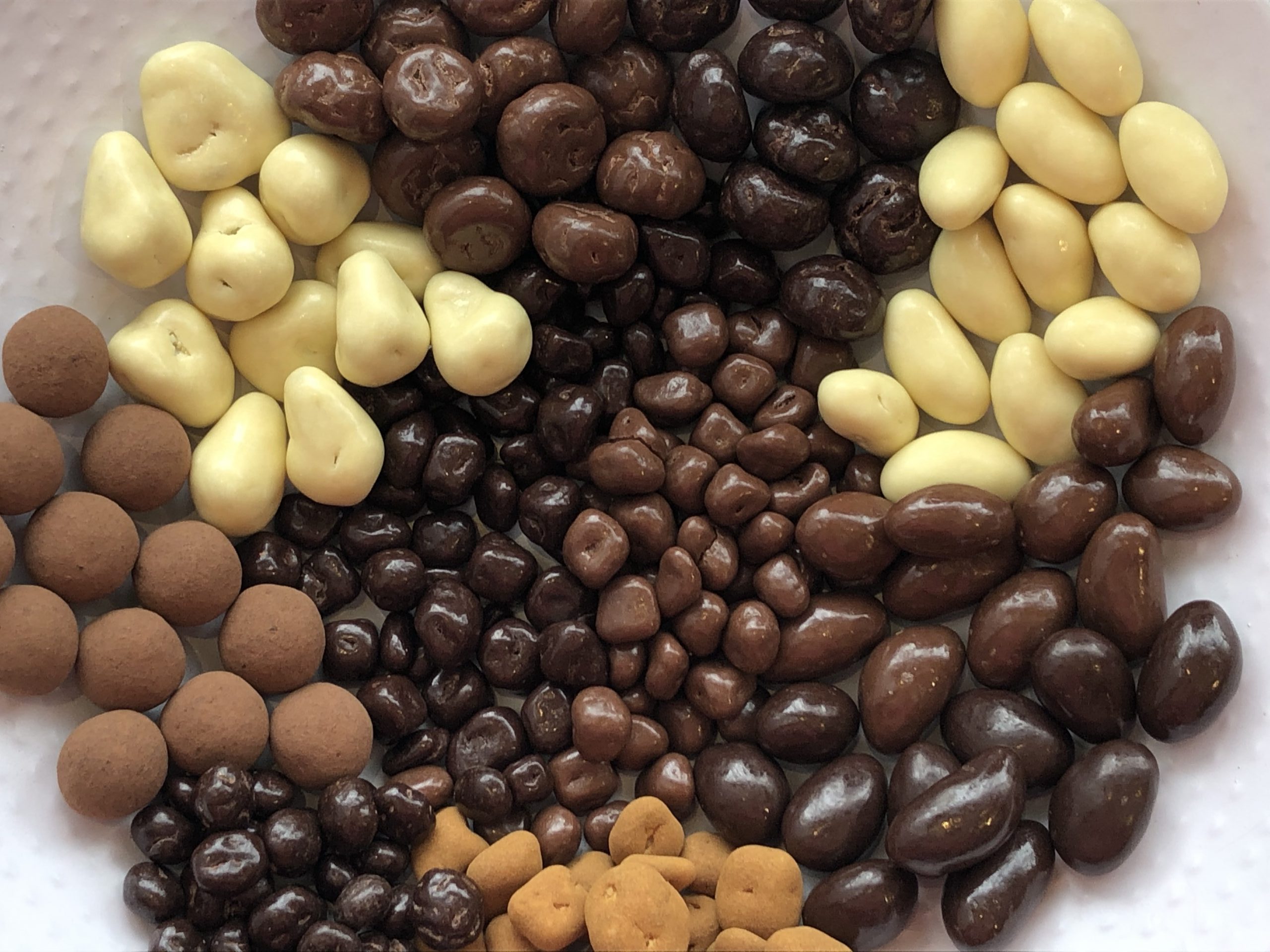 Diverse chocolade producten met Chocolade Coating - Choconut BV